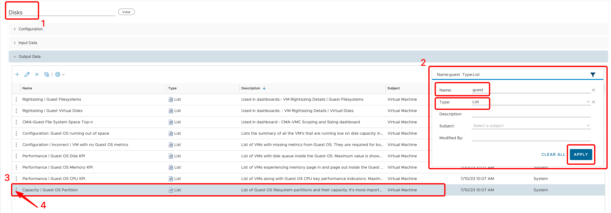 Create Dashboard | VMwareAria.github.io